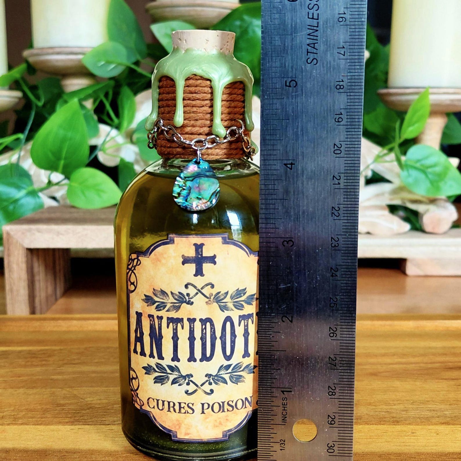 Final Fantasy Inspired ANTIDOTE Potion Bottle With Magical Swirling ...