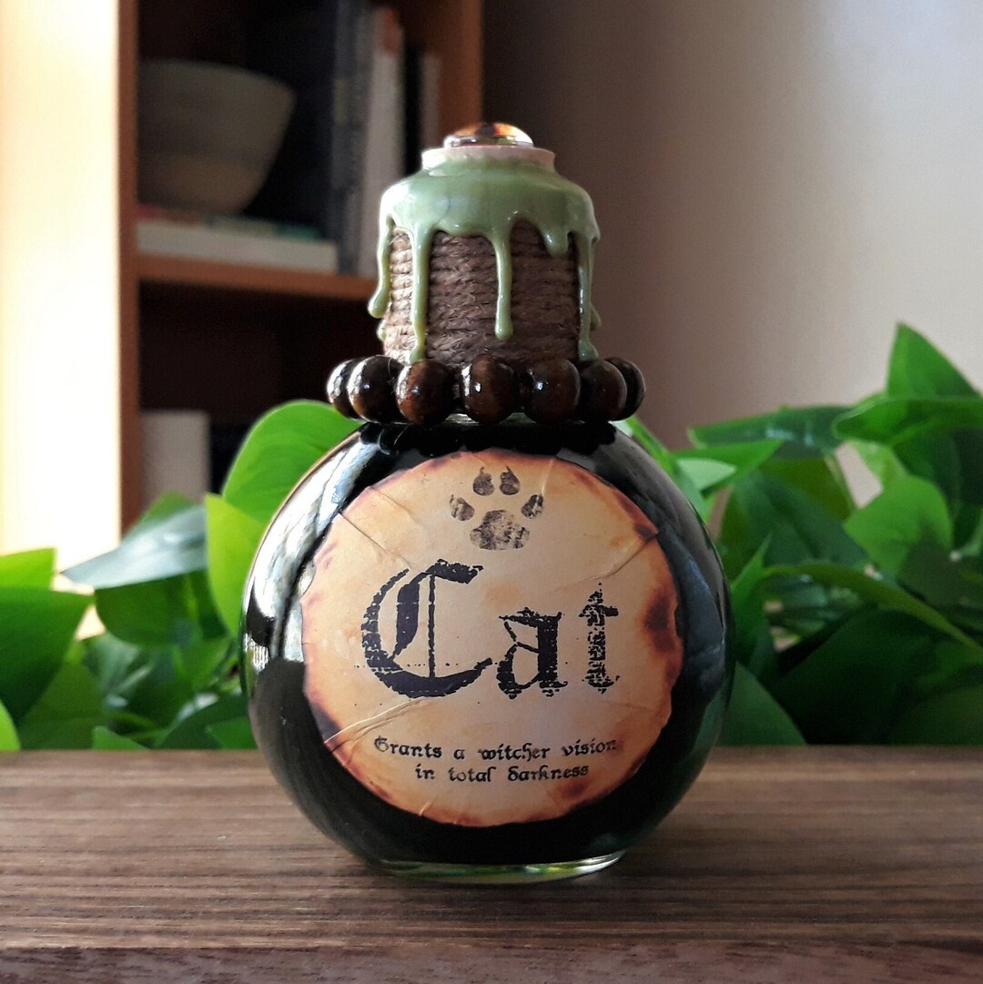 The Witcher CAT Decorative Magic Potion Bottle With Interactive ...