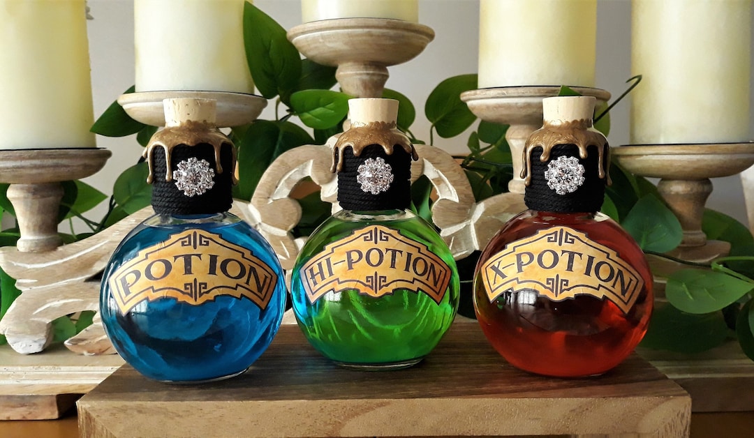 FINAL FANTASY Inspired Healing Potion Set With Magical Swirling Effect ...