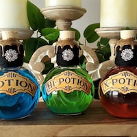 Final Fantasy Inspired HOLY WATER Potion Bottle With Magical Swirling ...