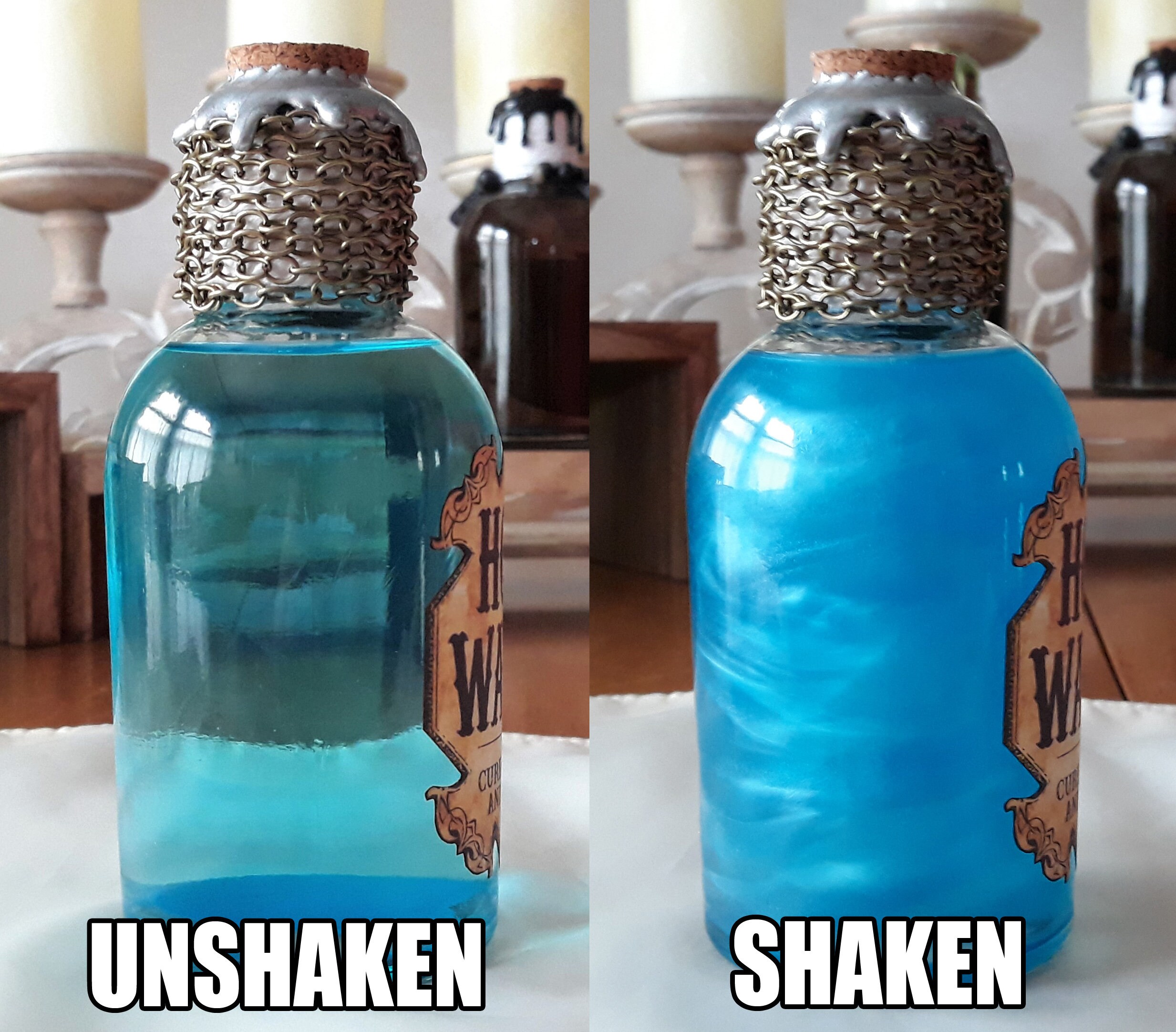 Final Fantasy Inspired HOLY WATER Potion Bottle With Magical - Etsy
