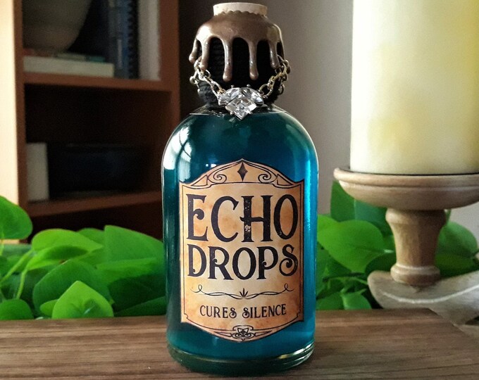 Final Fantasy Inspired ECHO DROPS Potion Bottle With Magical Swirling ...