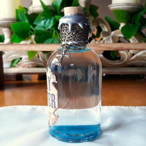 Final Fantasy Inspired HOLY WATER Potion Bottle With Magical Swirling ...