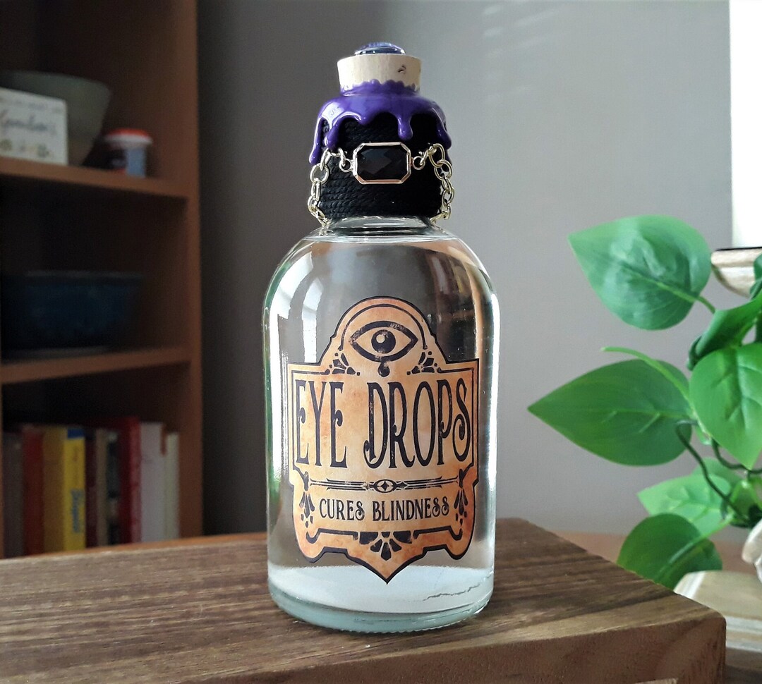 Final Fantasy Inspired EYE DROPS Potion Bottle With Magical - Etsy