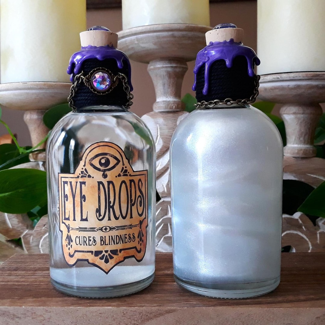 Final Fantasy Inspired EYE DROPS Potion Bottle With Magical Swirling ...