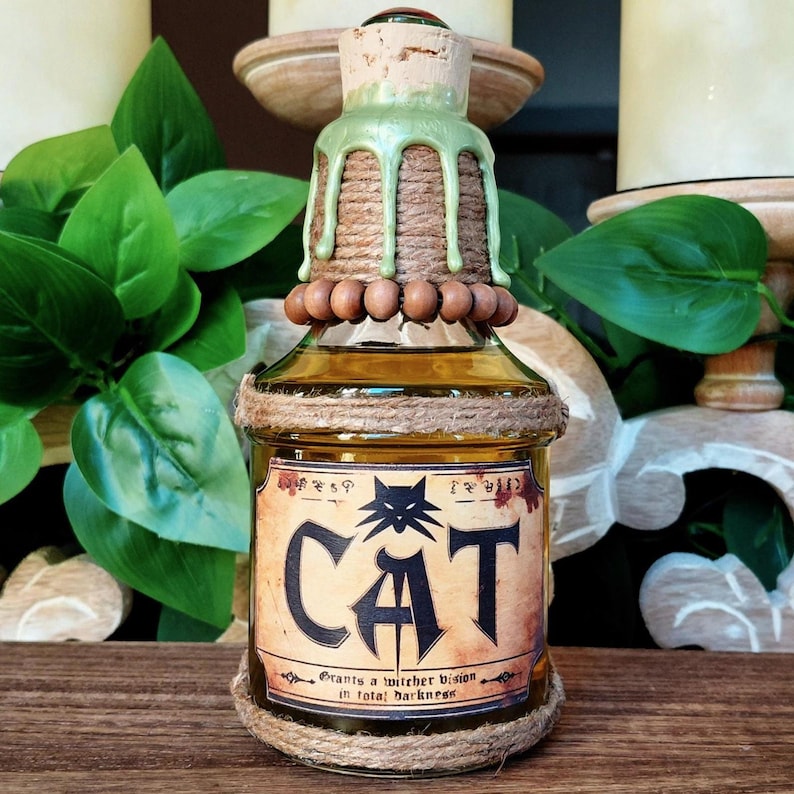 The Witcher CAT Decorative Magic Potion Bottle With Interactive ...
