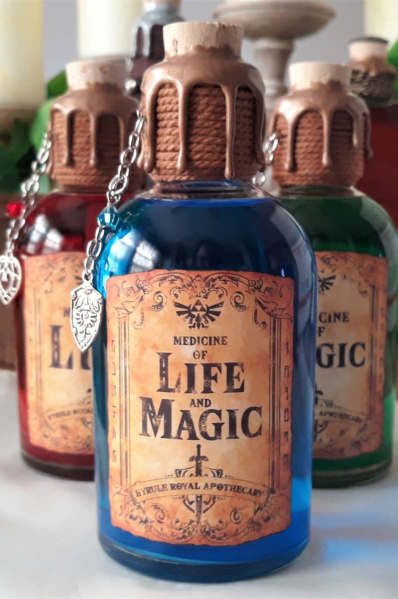 The Legend of Zelda Red Green and Blue 3 Potion Bundle - Etsy