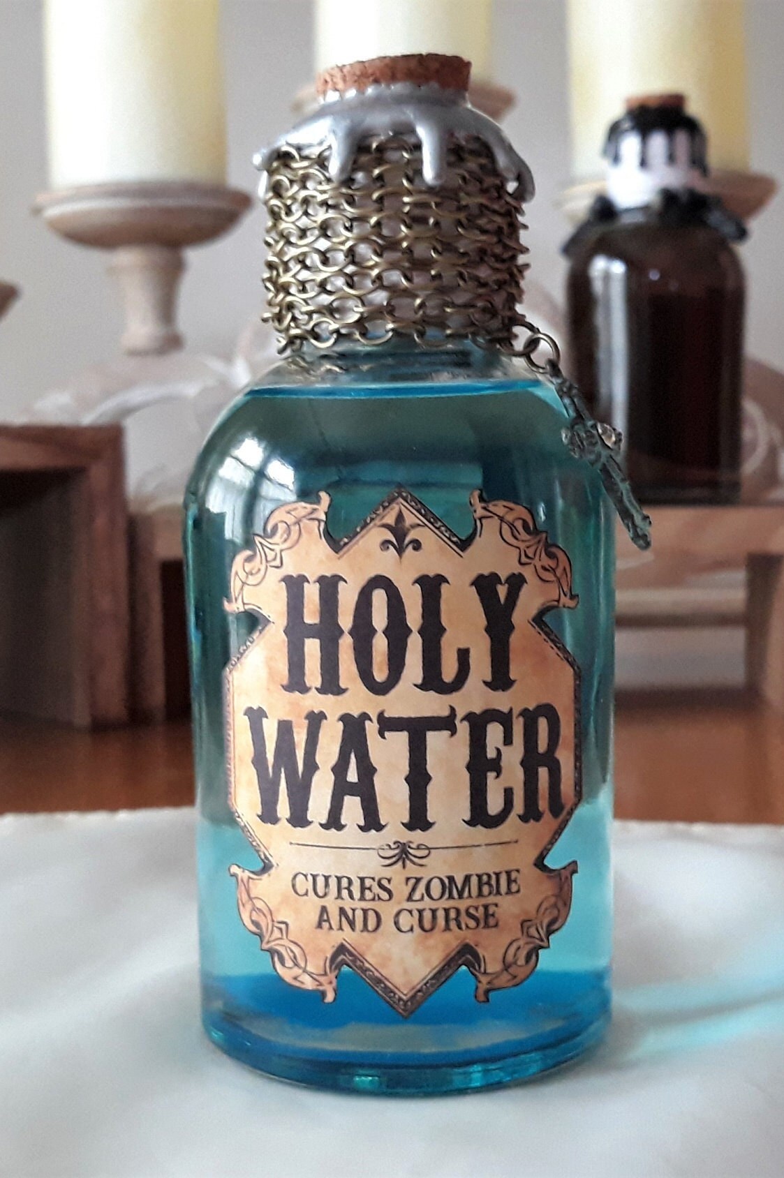 Final Fantasy Inspired HOLY WATER Potion Bottle With Magical - Etsy