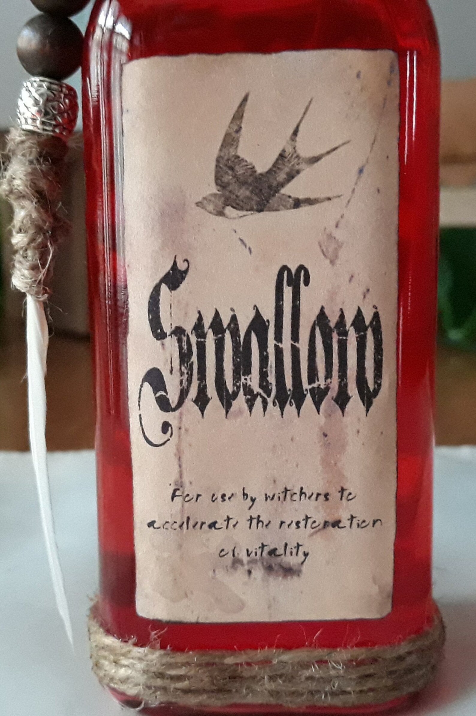 The Witcher SWALLOW Decorative Magic Potion Bottle With - Etsy