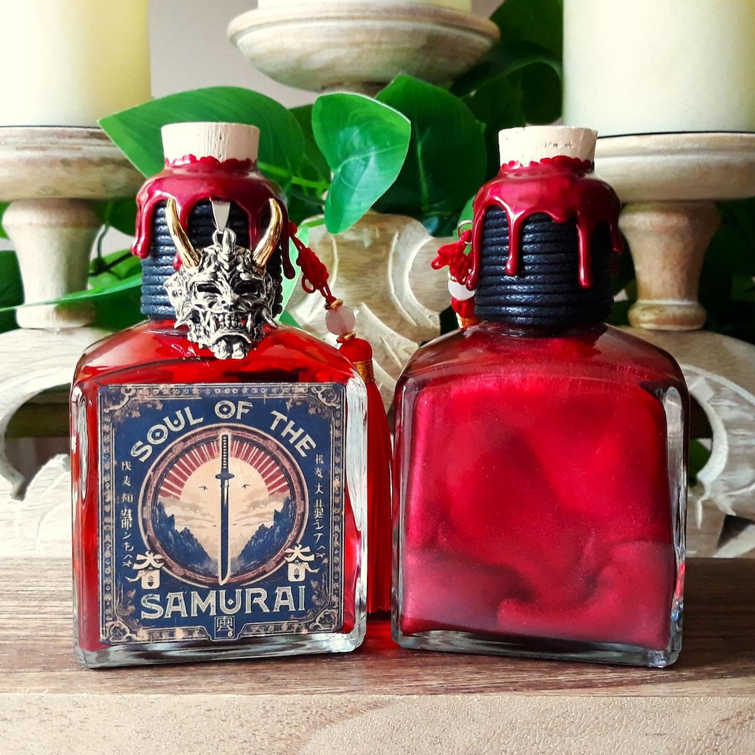 Soul of the Samurai - an Interactive, Decorative Magic Potion Bottle - Etsy