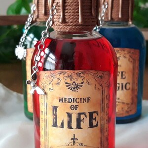 The Legend of Zelda Red Green and Blue 3 Potion Bundle - Etsy