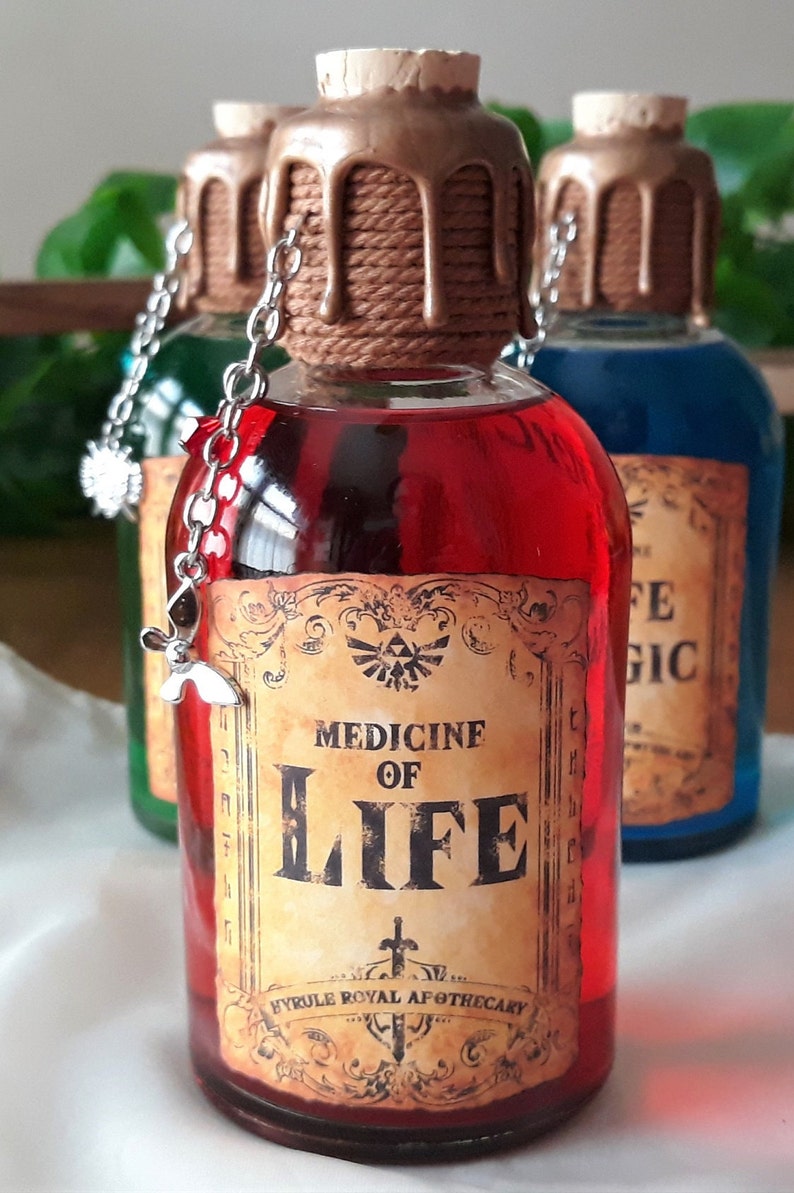 The Legend of Zelda Red Green and Blue 3 Potion Bundle - Etsy