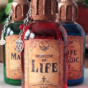 The Legend of Zelda Red Green and Blue 3 Potion Bundle - Etsy