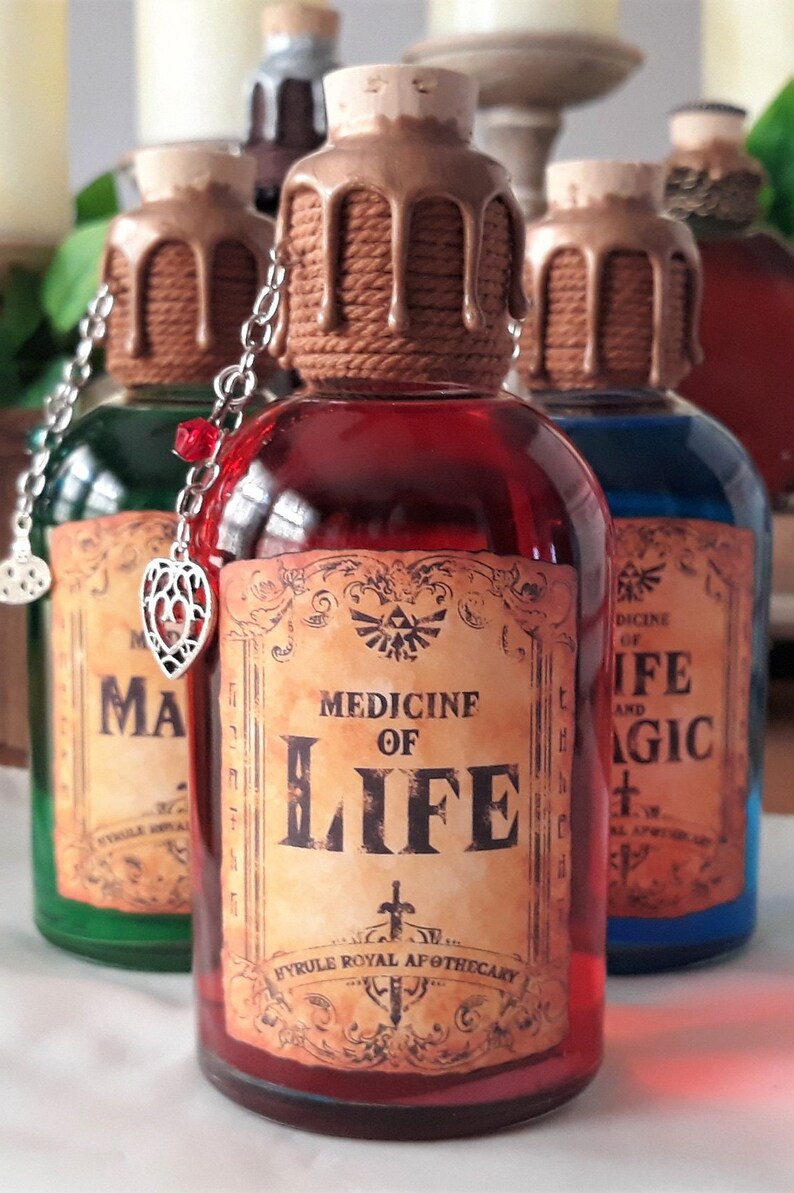 The Legend of Zelda Red Green and Blue 3 Potion Bundle - Etsy