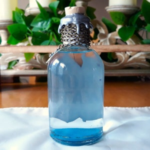 Final Fantasy Inspired HOLY WATER Potion Bottle With Magical Swirling ...