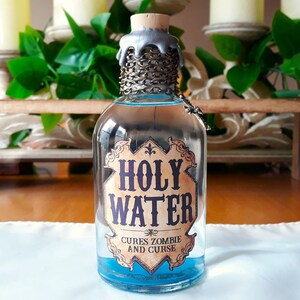 Final Fantasy Inspired HOLY WATER Potion Bottle With Magical Swirling ...