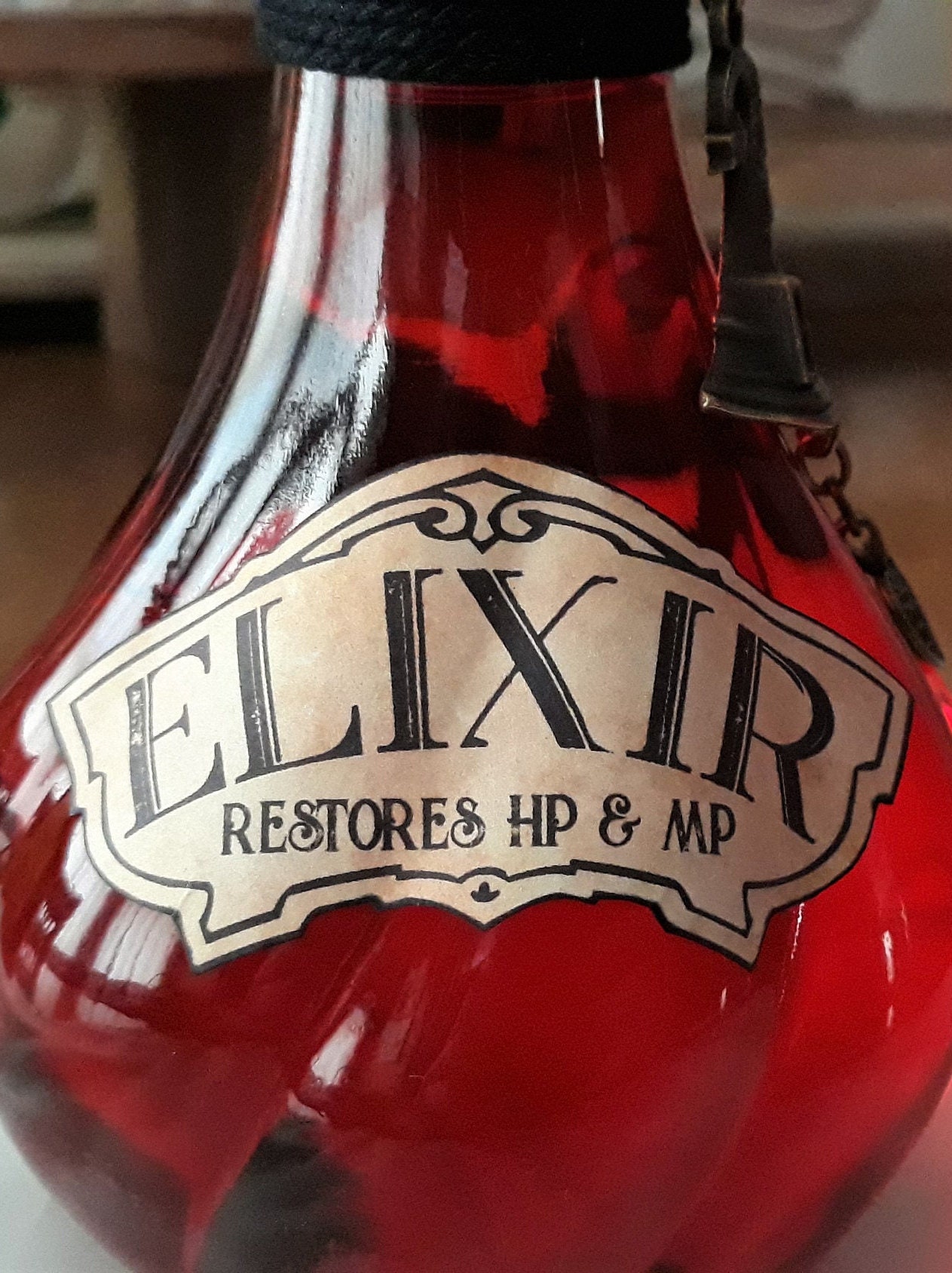 FINAL FANTASY Inspired ELIXIR Potion Bottle With Magical - Etsy