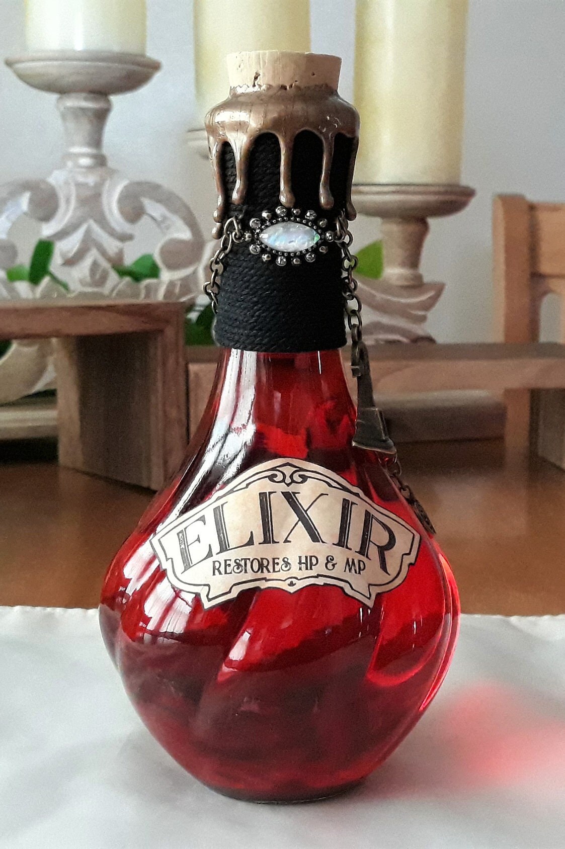 FINAL FANTASY Inspired ELIXIR Potion Bottle With Magical - Etsy