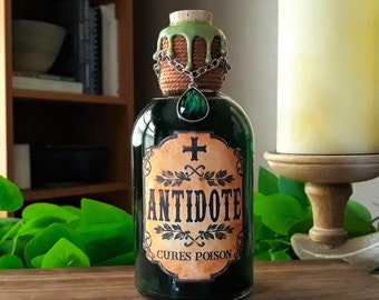 Final Fantasy Inspired HOLY WATER Potion Bottle With Magical Swirling ...