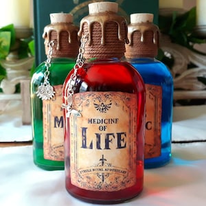 The Legend of Zelda Red, Green and Blue 3 Potion Bundle Inspired by the ...