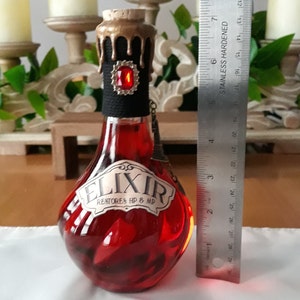 FINAL FANTASY Inspired ELIXIR Potion Bottle With Magical Swirling ...