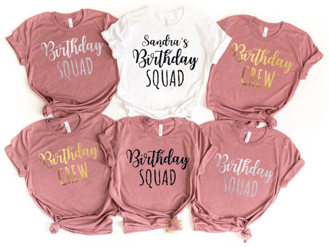 Birthday Squad Shirts, Birthday Party Shirts, Birthday Team Shirt ...