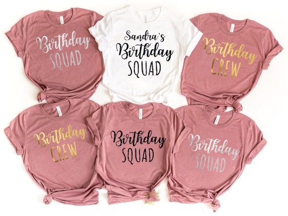 Birthday Squad Shirts Birthday Party Shirts Birthday Team - Etsy