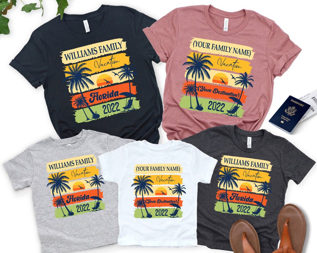 Custom Summer Shirt, Custom Family Vacation Shirts, Family Vacation ...