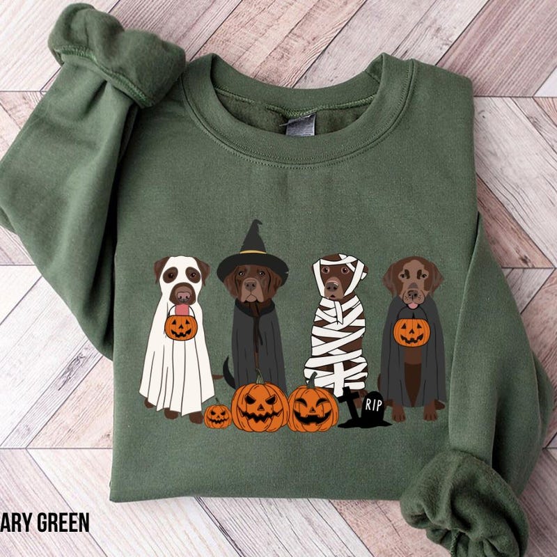 Brown Lab Halloween Shirt - Etsy