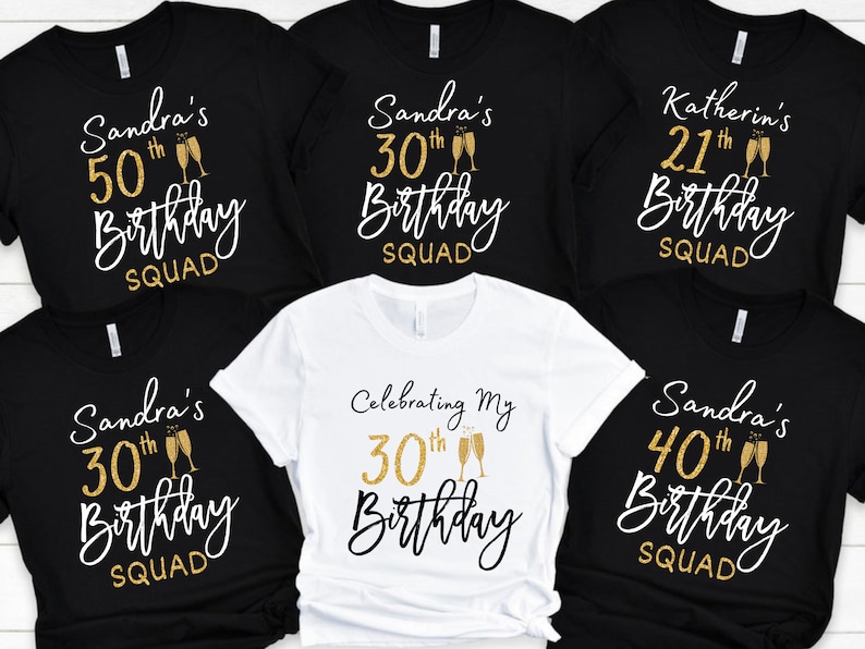 Birthday Squad Shirts Birthday Team Shirt Birthday Party Etsy