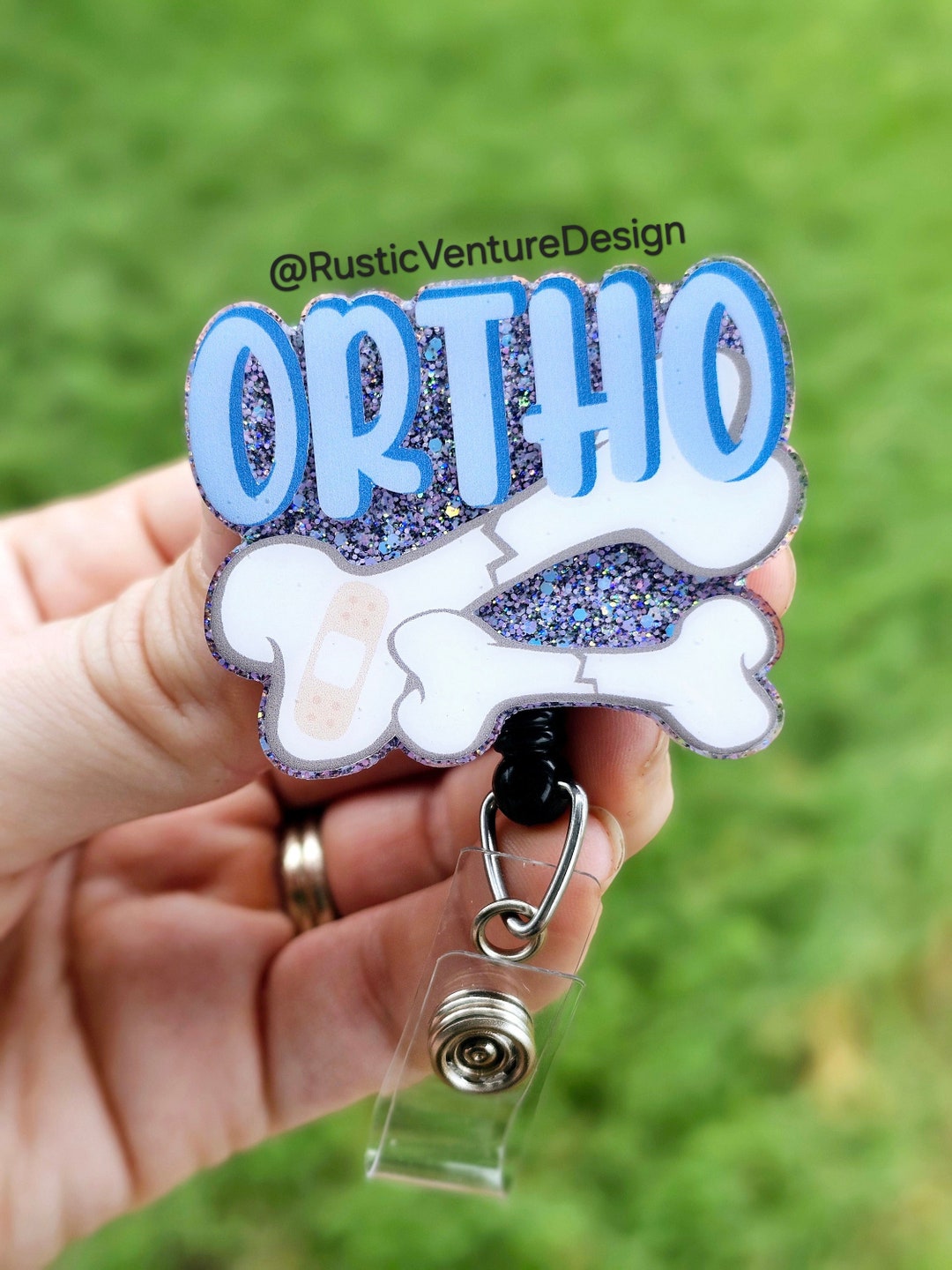 Ortho Badge Reel, Broken Bone, Fracture, Orthopedic, Interchangeable ...
