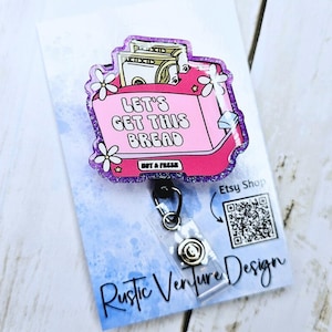 Let's Get This Bread Badge Reel: Funny Retractable ID Badge - Etsy