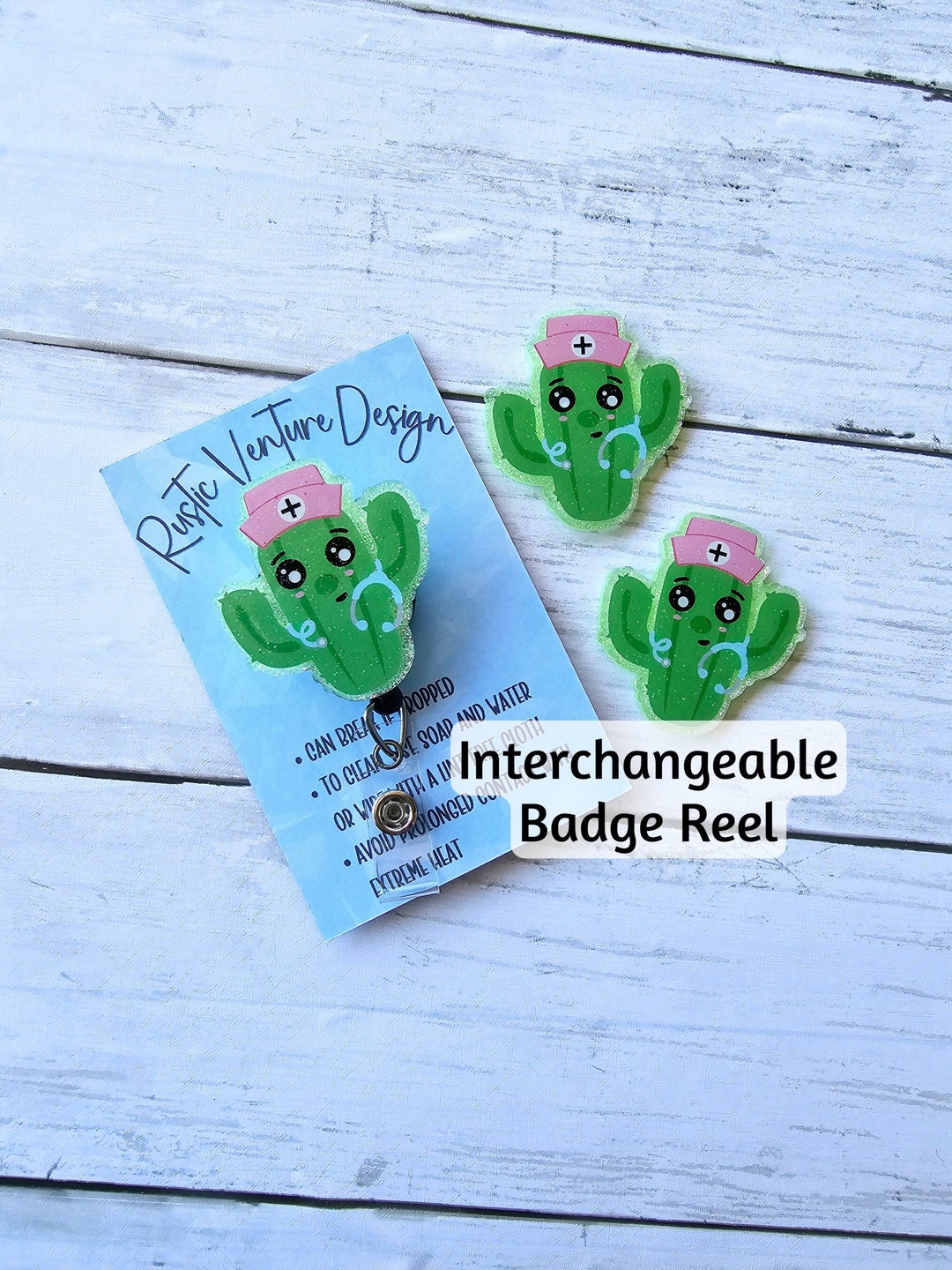 Cactus Badge Reel, Cactus Nurse, Nurse, Plant, RN LVN, Medical Lanyard ...