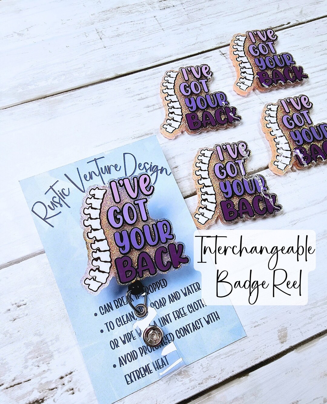 Spine Specialist Badge Reel, Orthopedic Badge Reel, Back and Spine ...