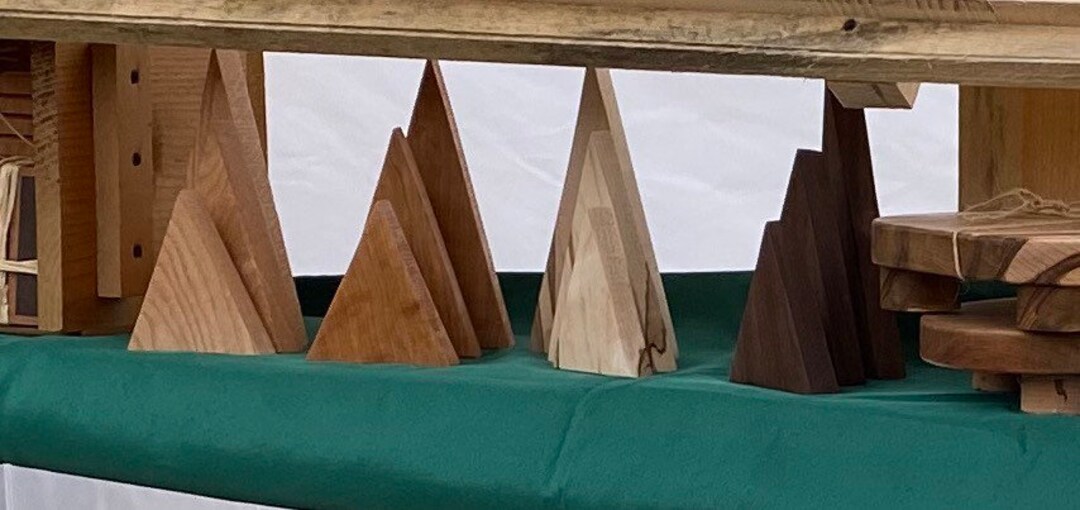 Solid Wood Geometric Trees - Etsy