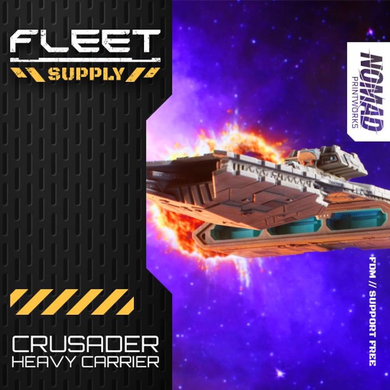 Crusader-class Heavy Carrier [STL] - Star Wars Armada Proxy Ship - Etsy