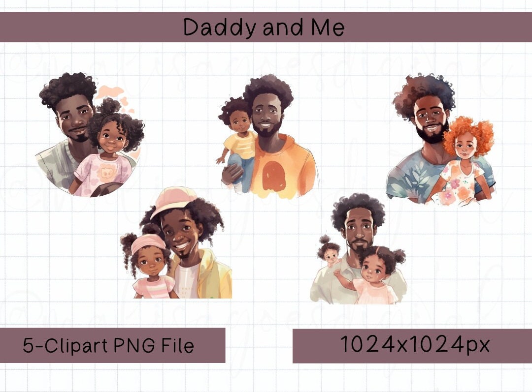 African-american Father| Ai Art | Digital Download | Father's Day ...