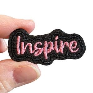 Inspire Embroidered Iron-on Patch - Etsy