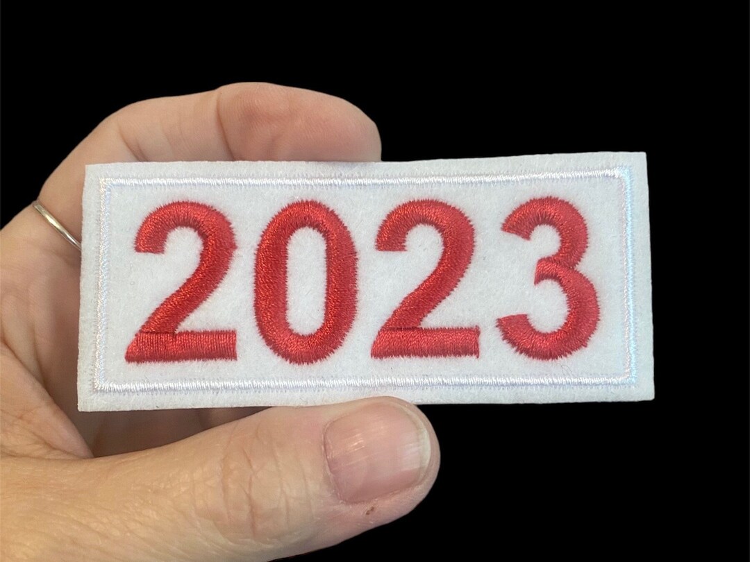 Custom Any Year Patch, Iron on Year Patch, Calendar Year Patch ...