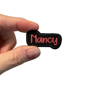 Iron on Name Patch: Custom Embroidered Bag Accessory - Etsy
