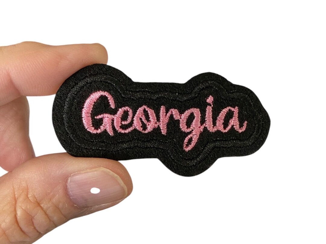 Georgia Iron on Patch: Embroidered State Souvenir - Etsy