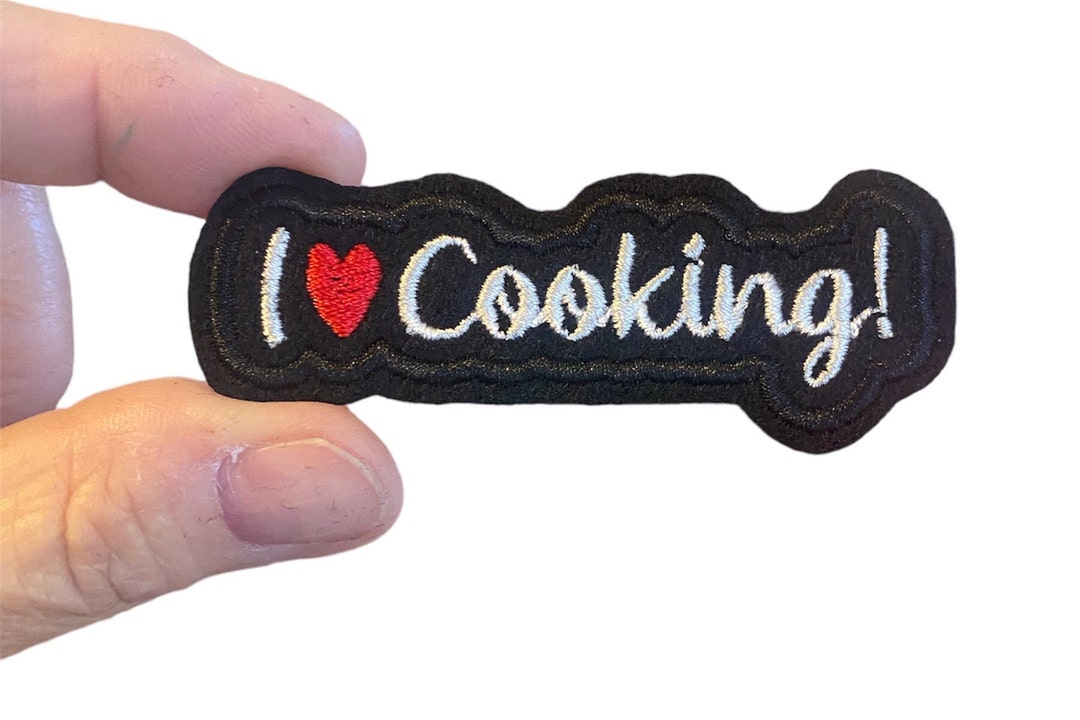 I Love Cooking! Embroidered Iron-on Patch - Etsy