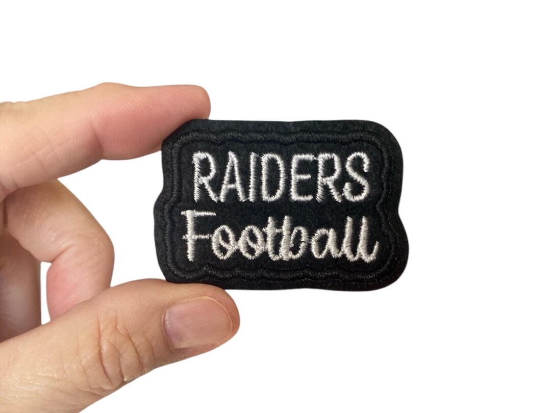 Raiders Football Iron on Patch | Embroidered Football Patch | Team ...