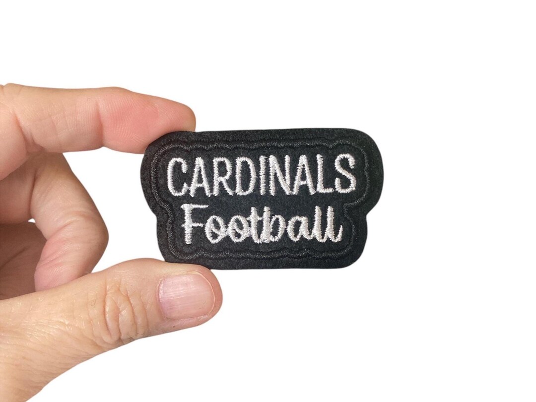 Cardinals Football Iron on Patch – Embroidered Sports Patch for ...