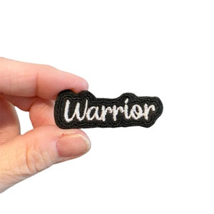Warrior Embroidered Iron-on Patch - Etsy