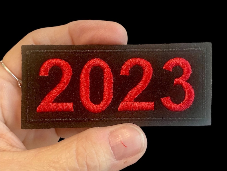 Custom Any Year Patch Iron on Year Patch Calendar Year - Etsy