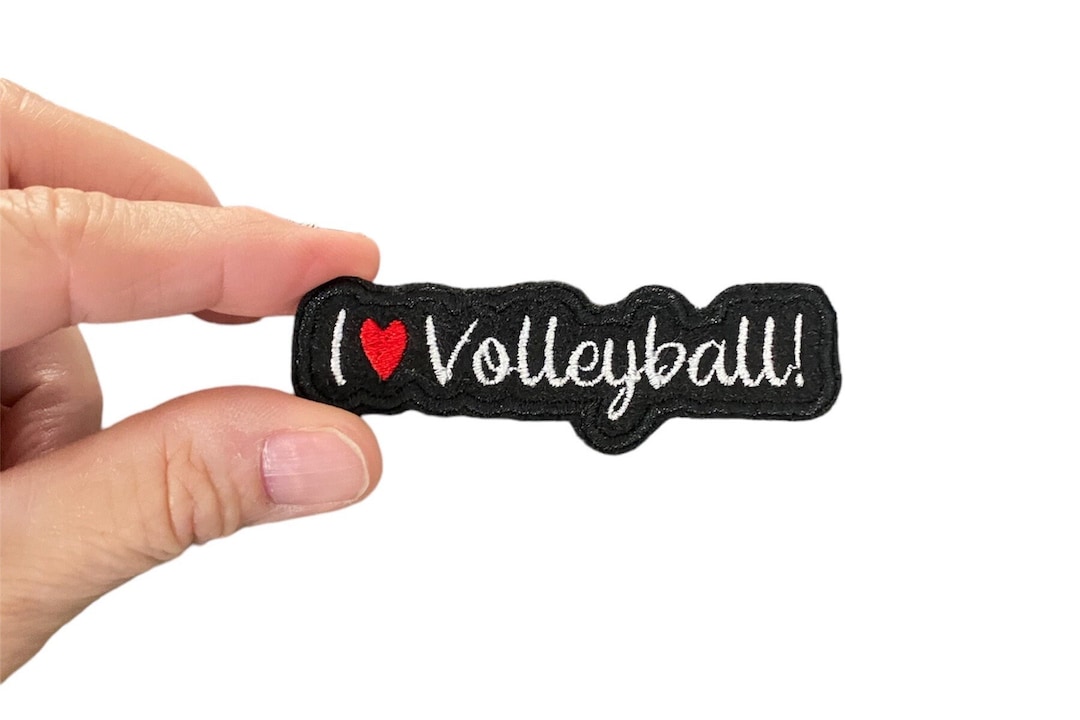 I Love Volleyball! Embroidered Iron-on Patch - Etsy