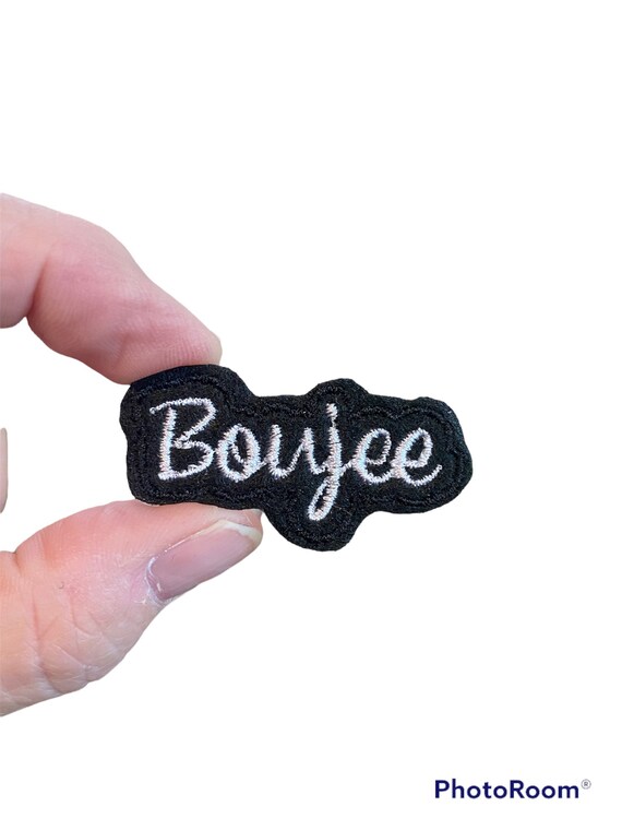 Boujee Embroidered Iron-on Patch | Etsy