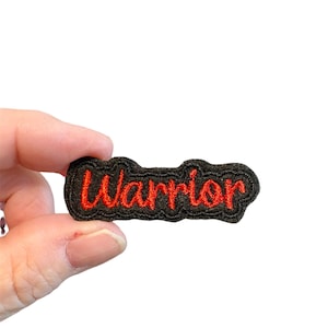 Warrior Embroidered Iron-on Patch - Etsy
