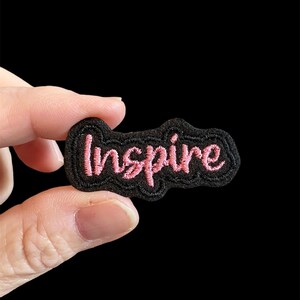 Inspire Embroidered Iron-on Patch - Etsy